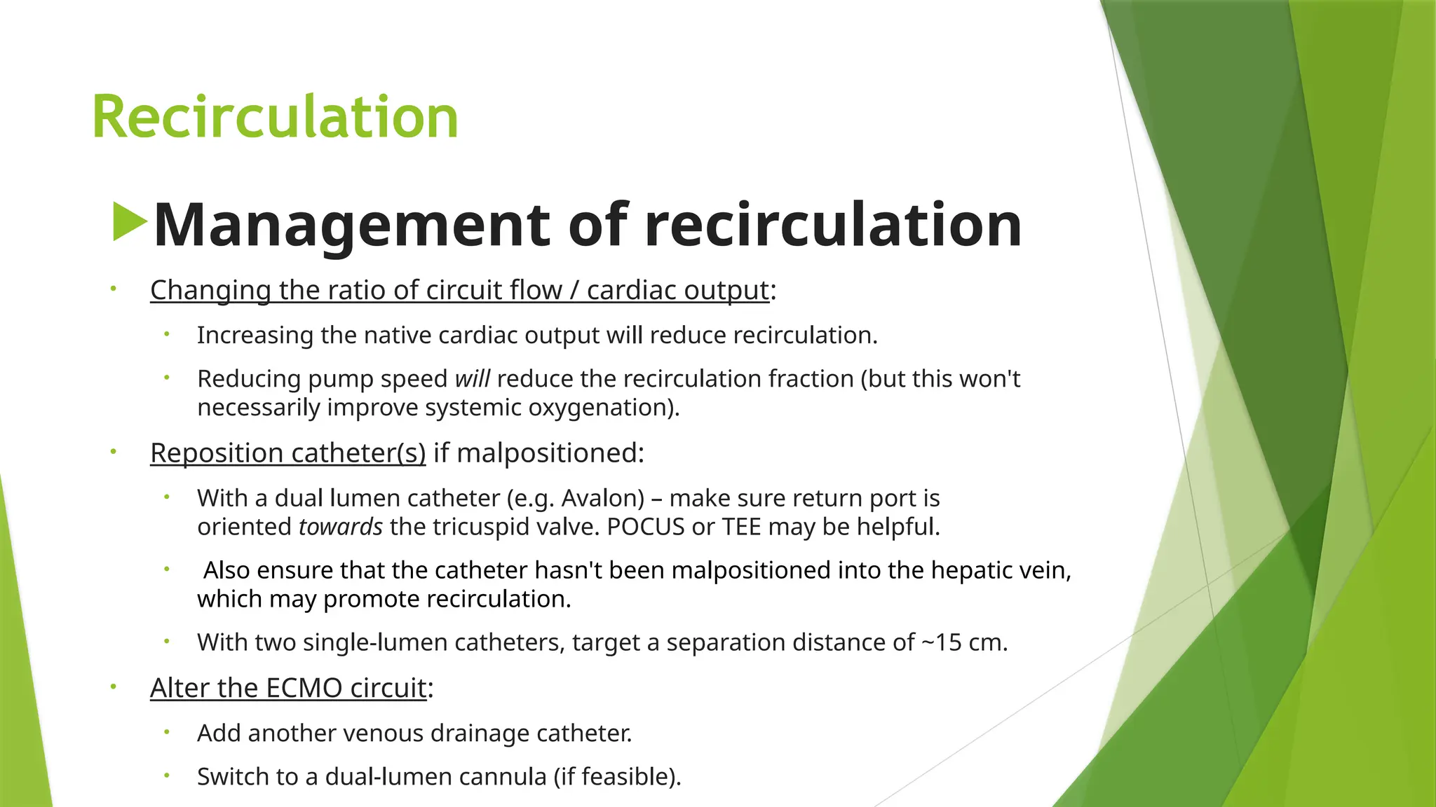 management of Veno Venous ECMO presentation | PPTX