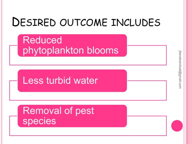 Management of wetlands by biomanipulation studies | PPT