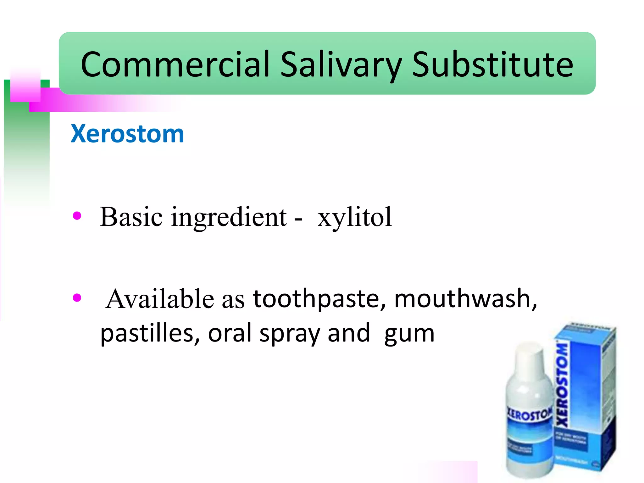 Management of xerostomic patient in prosthodontics | PPTX