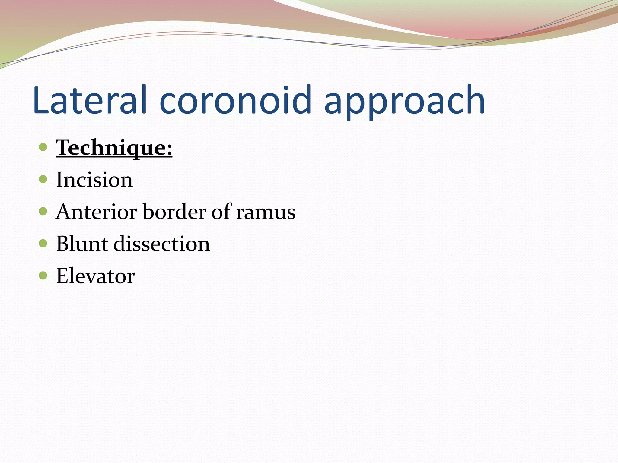 Management of zygomatic complex fractures | PPTX
