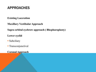 Management of zygomaticomaxillary complex fractures ih | PPTX