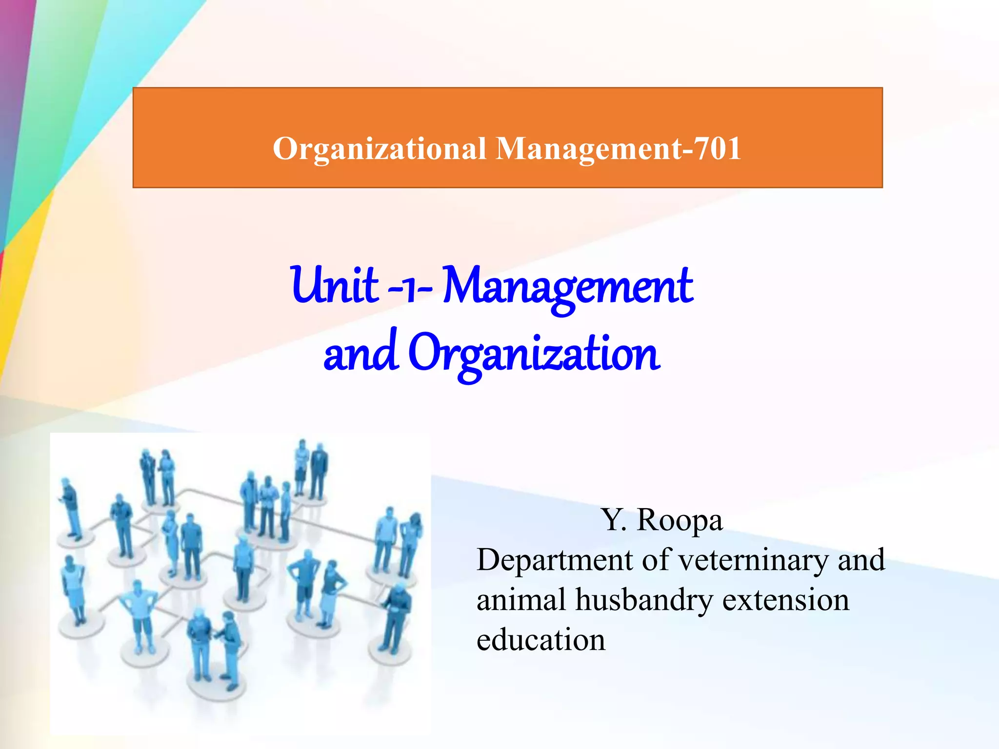 Management & organization 1 | PPTX | Business Administration | Business
