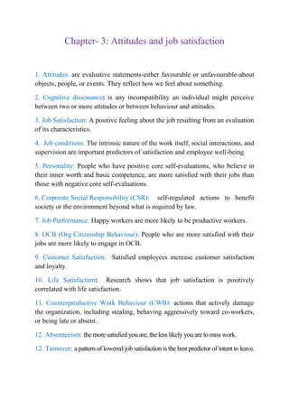 Management organizational behaviour all chapter key words | PDF | Careers