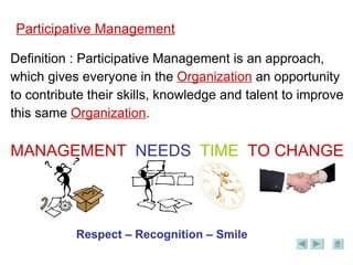 Participative Management 23 slides | PPT