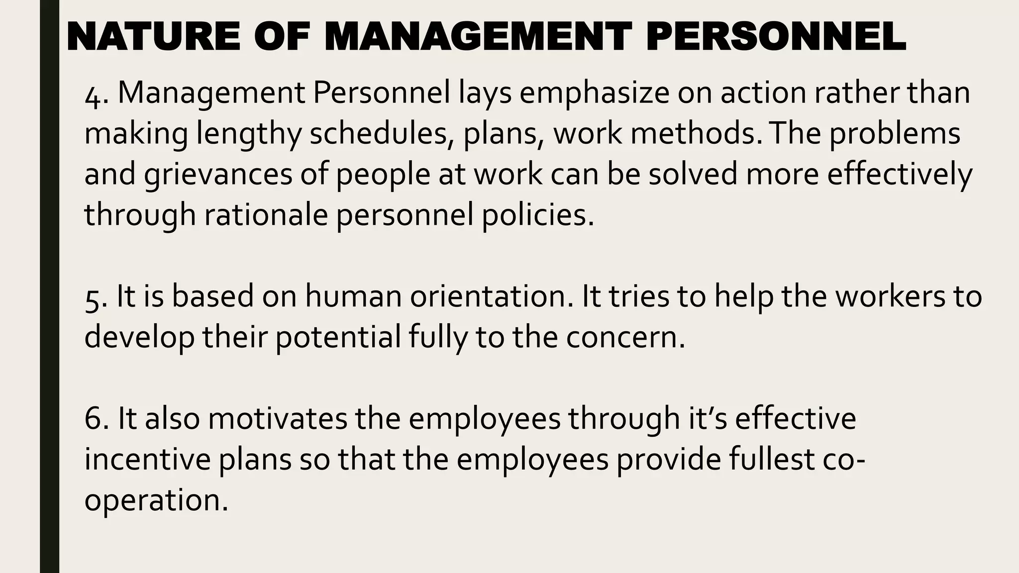 Management personnel | PPTX
