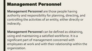 Management personnel | PPTX
