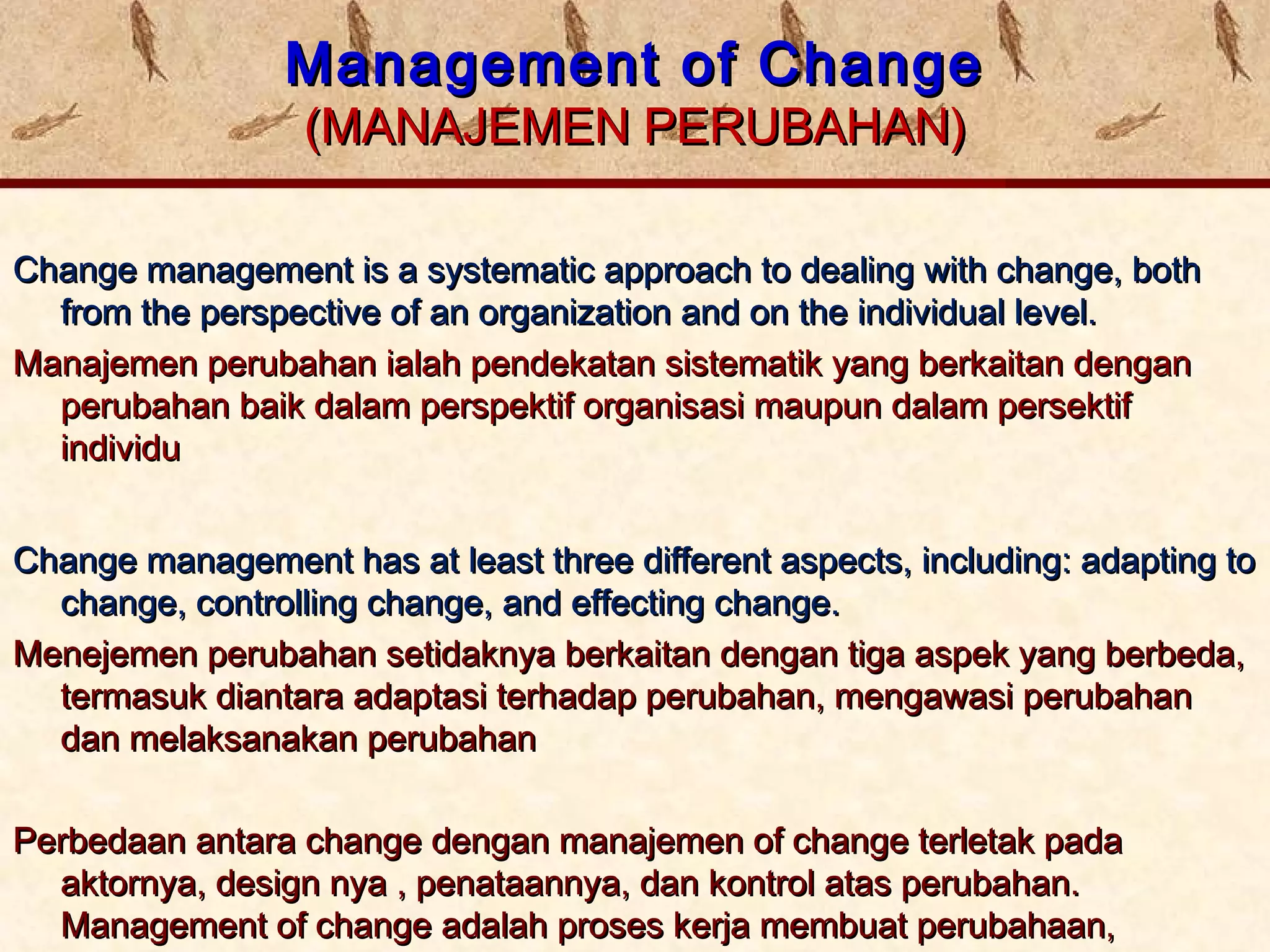 Management Perubahan (DISERTASI) | PPT