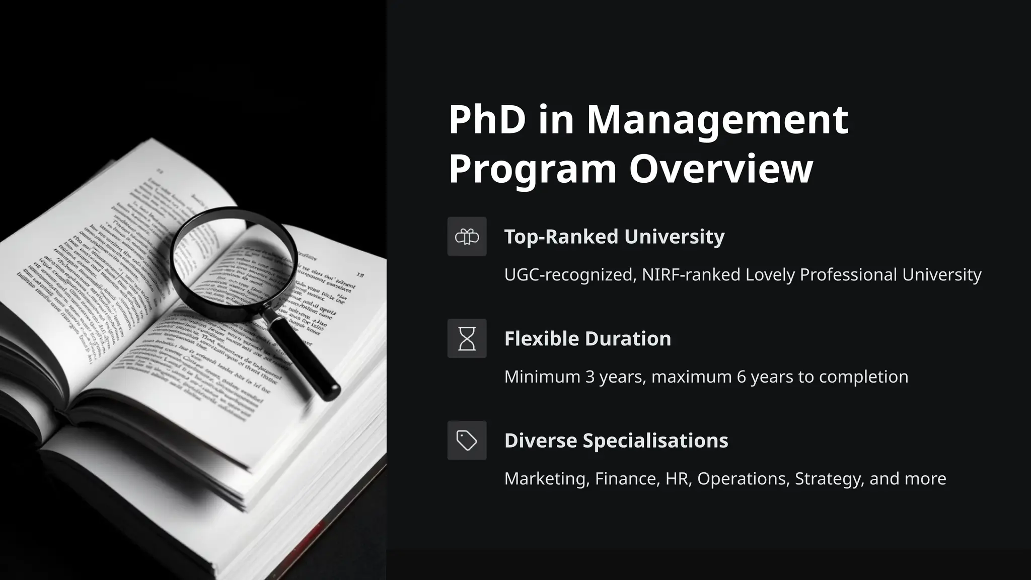 Management PhD at LPU lovely professional university | PPTX