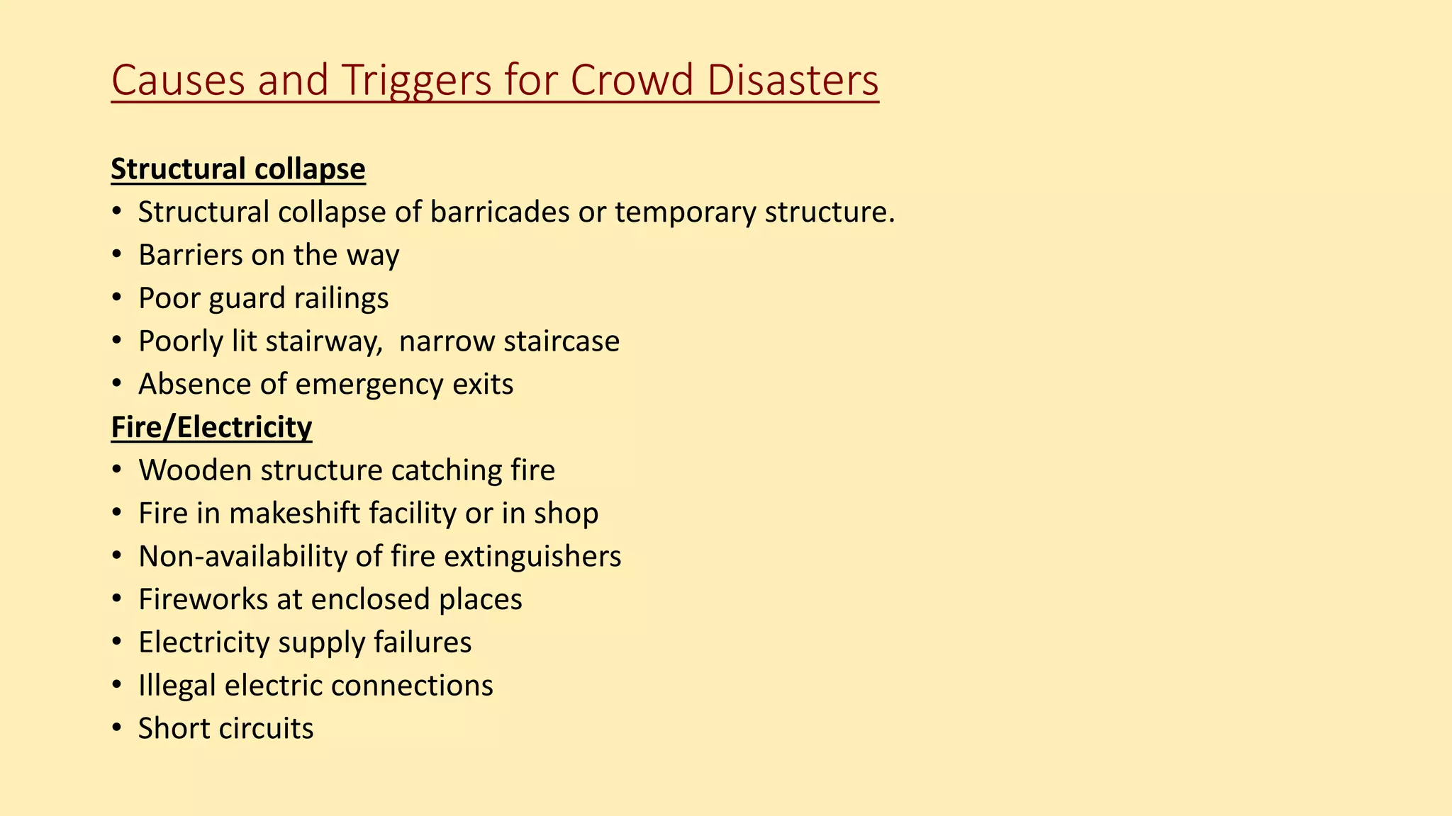 Management plan for crowd control | PPTX