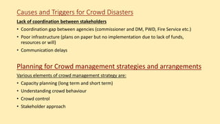 Management plan for crowd control | PPTX