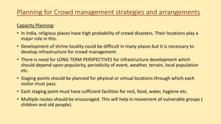 Management plan for crowd control | PPTX