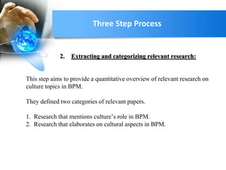 Culture in Business Process Management | PPTX