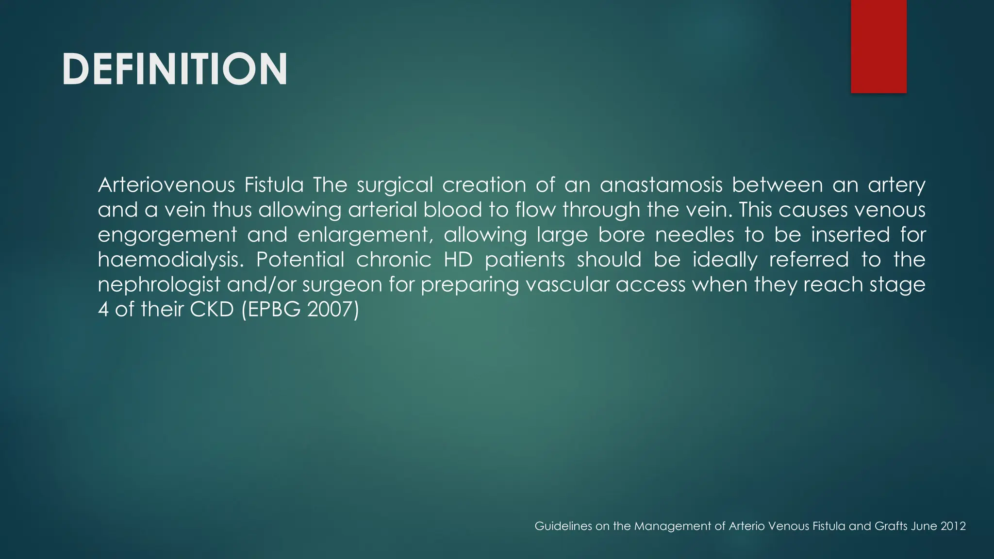 Management Pre Operative of Arterio Venous Fistula.pptx