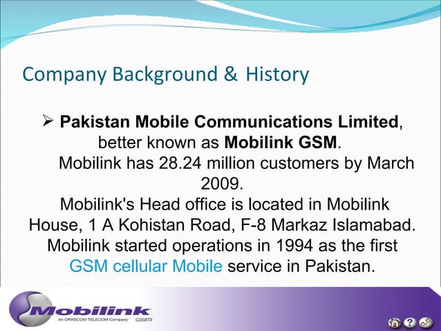 Mobilink Presentation | PPT