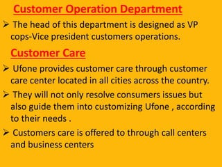 Ufone Management presentation | PPT