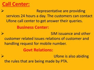 Ufone Management presentation | PPT