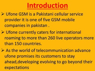 Ufone Management presentation | PPT