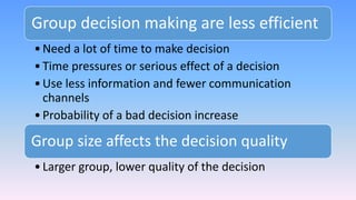Management - Chapter 7 : Individual & Group Decision Making | PPTX