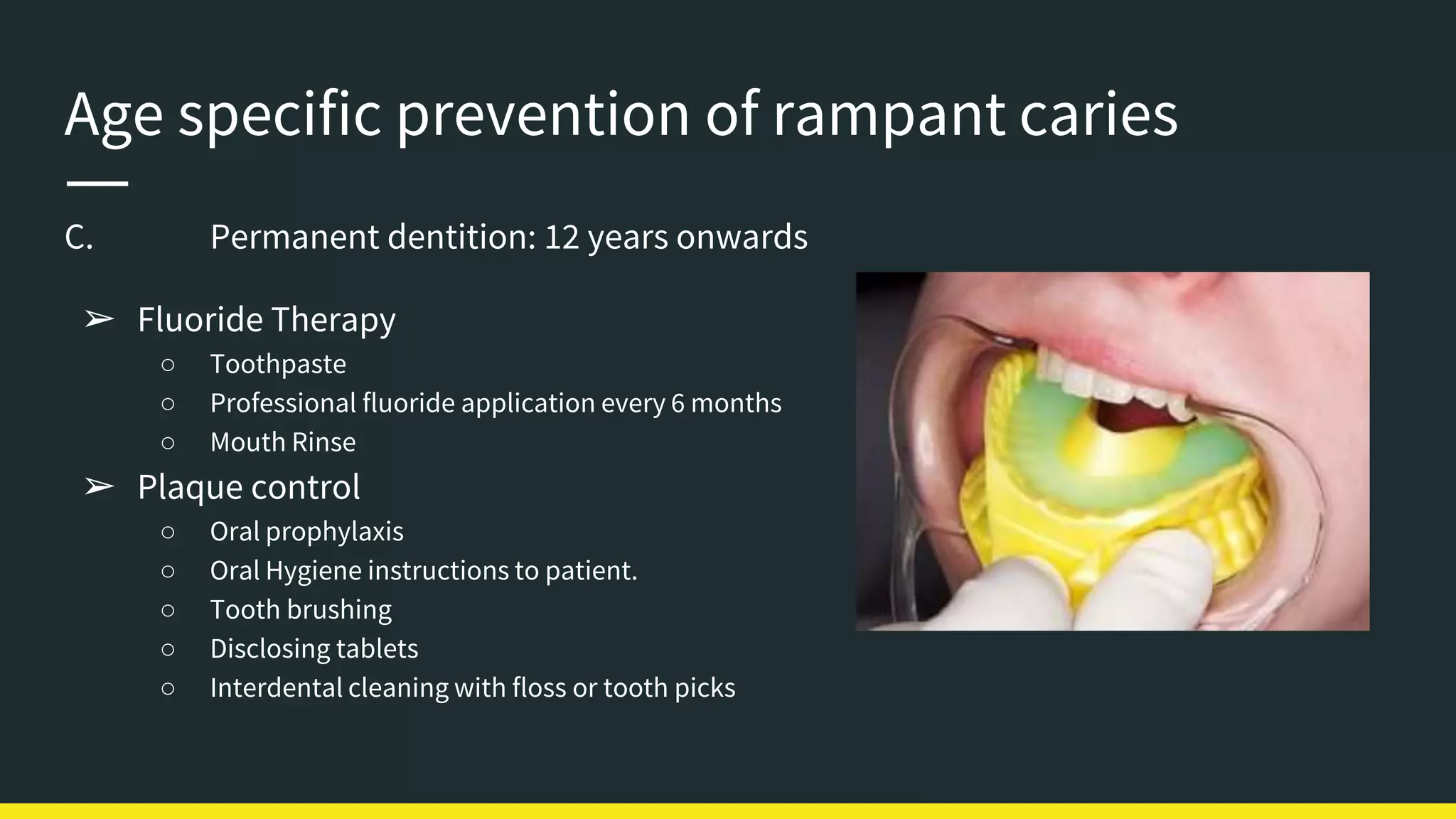 Management & Prevention of early childhood caries | PPTX
