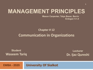 Communication in Organizations | PPT