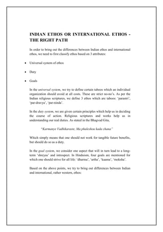 Management principles and ethos: From India to the World | PDF