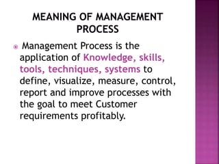 Management process | PPTX