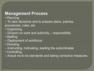 Management process | PPTX