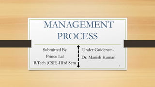 Management process | PPT