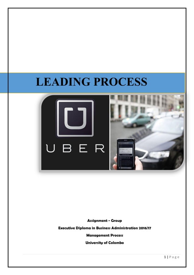 Management process - UBER SL | PDF | Logistics and Transportation ...