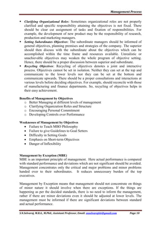 Management Process | PDF