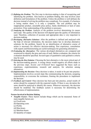 Management Process | PDF
