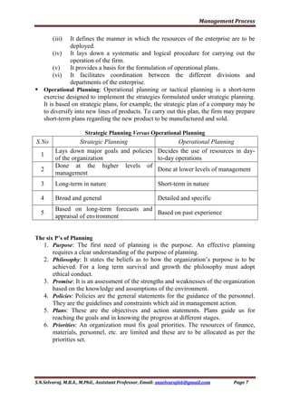 Management Process | PDF