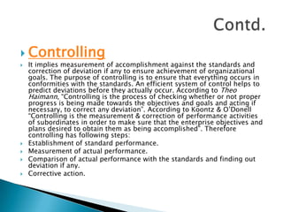 Management process versus management functions | PPTX