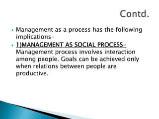 Management process versus management functions | PPTX