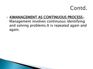 Management process versus management functions | PPTX