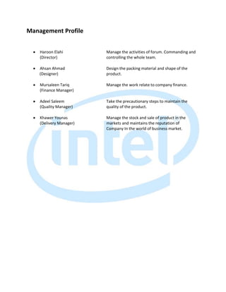 Management profile | DOCX