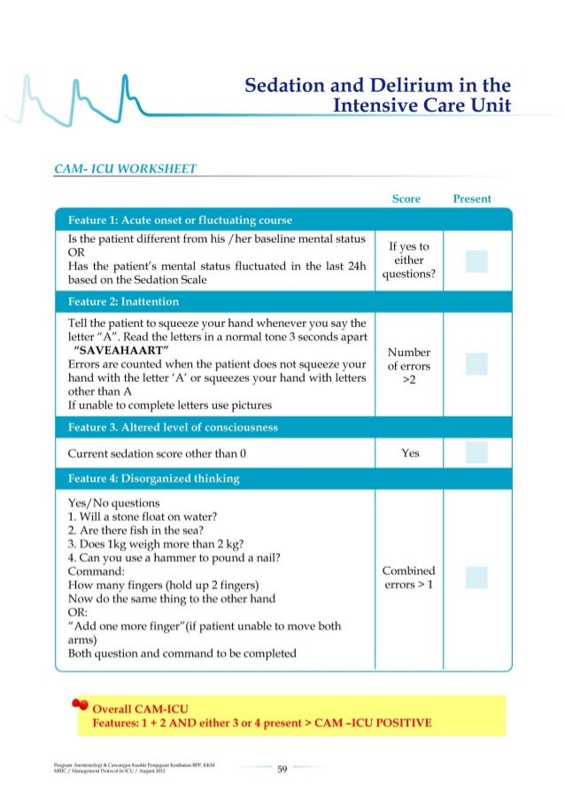 Management protools in icu