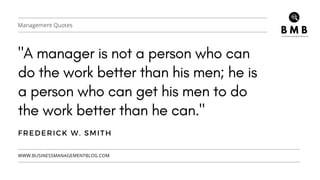 10 Top Management Quotes for Inspiration | PDF