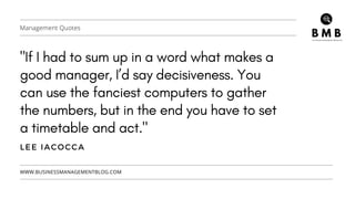 10 Top Management Quotes for Inspiration | PPT