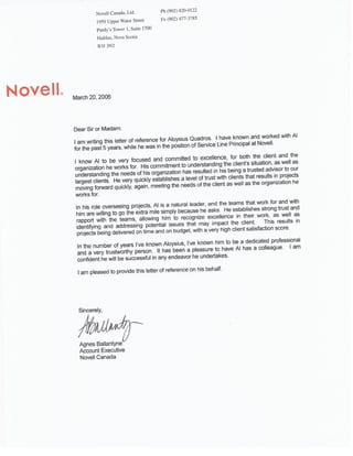 Reference letters (Management) | PDF