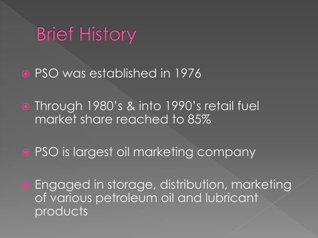 PSO Management Report | PPT