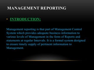 Management reporting | PPTX