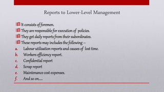 Management Reporting System in Management Accounting | PPTX