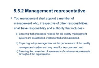 Management responsibility | PPT