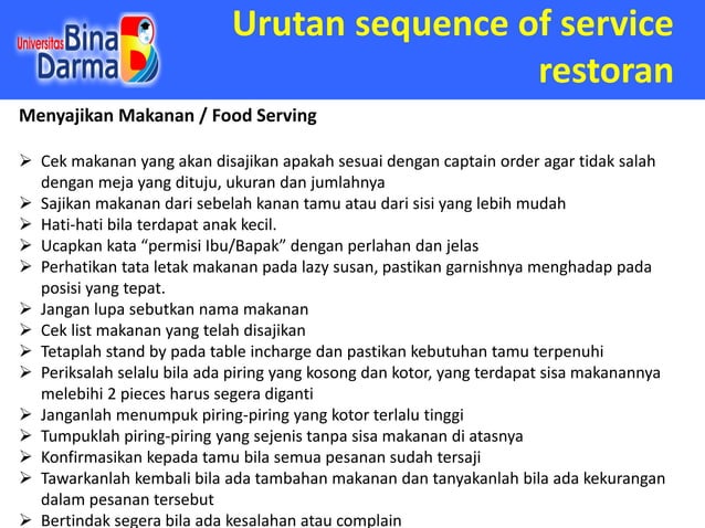 Management Resto Bar Term 6 Prosedur Umum Pelayanan Di Restoran.pdf