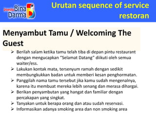 Management Resto Bar Term 6 Prosedur Umum Pelayanan Di Restoran.pdf