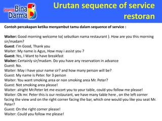 Management Resto Bar Term 6 Prosedur Umum Pelayanan Di Restoran.pdf