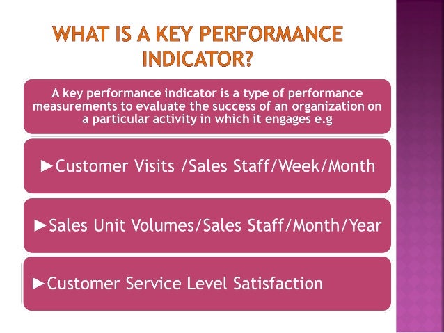 Management -KEY PERFORMANCE INDICATORS FOR SALES TEAMS