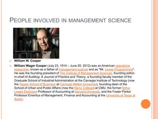 Management science | PPTX