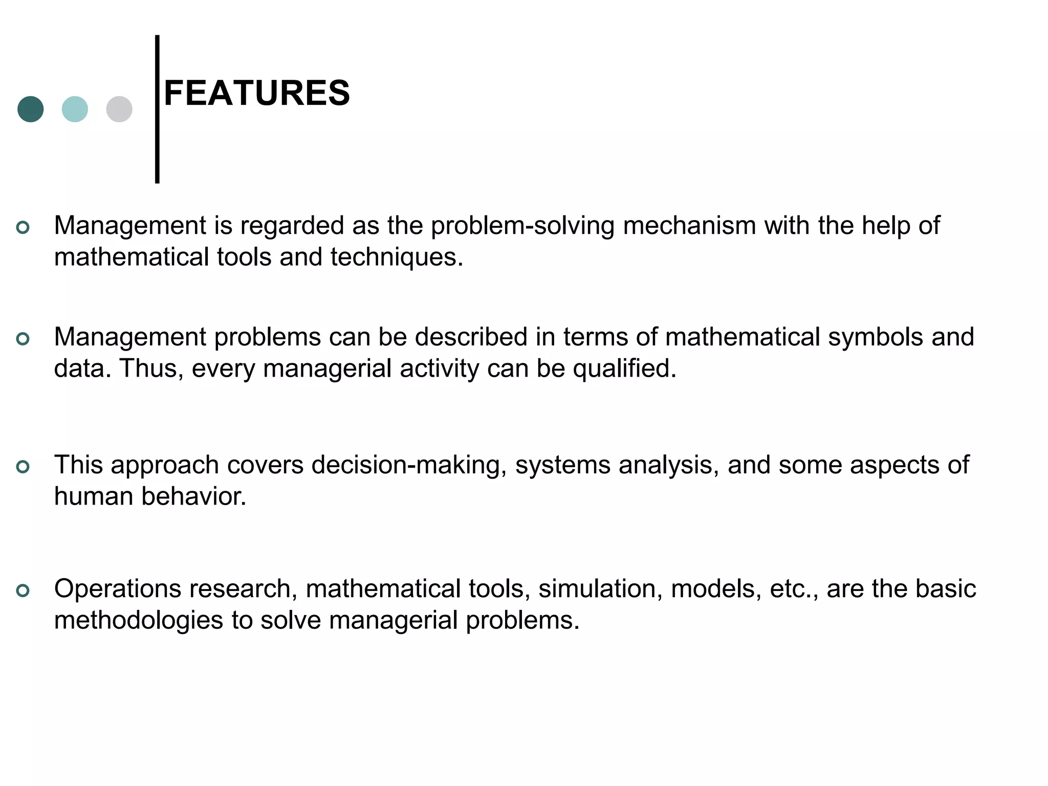 Management science , system theory, contingency theory (comparison) | PPTX